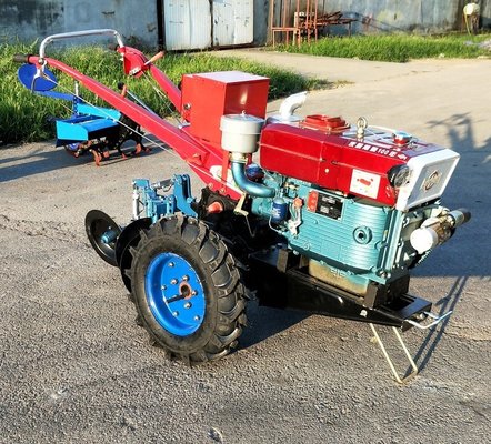 Electric Starter Two Wheel Diesel Engine Farming Garden Use Walking Tractor