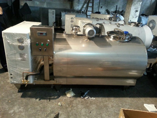 1000L horizontal milk cooling tank