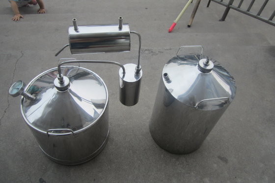 Stainless steel milk can distiller