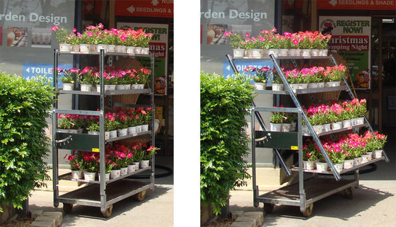 Plant trolley cart Greenhouse Warehouse Flower Cart Hot Sales Display Danish Flower Trolley