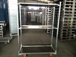 500KG Load Capacity danish flower trolley/nursery trolley/danish cart, cold zinc galvanized